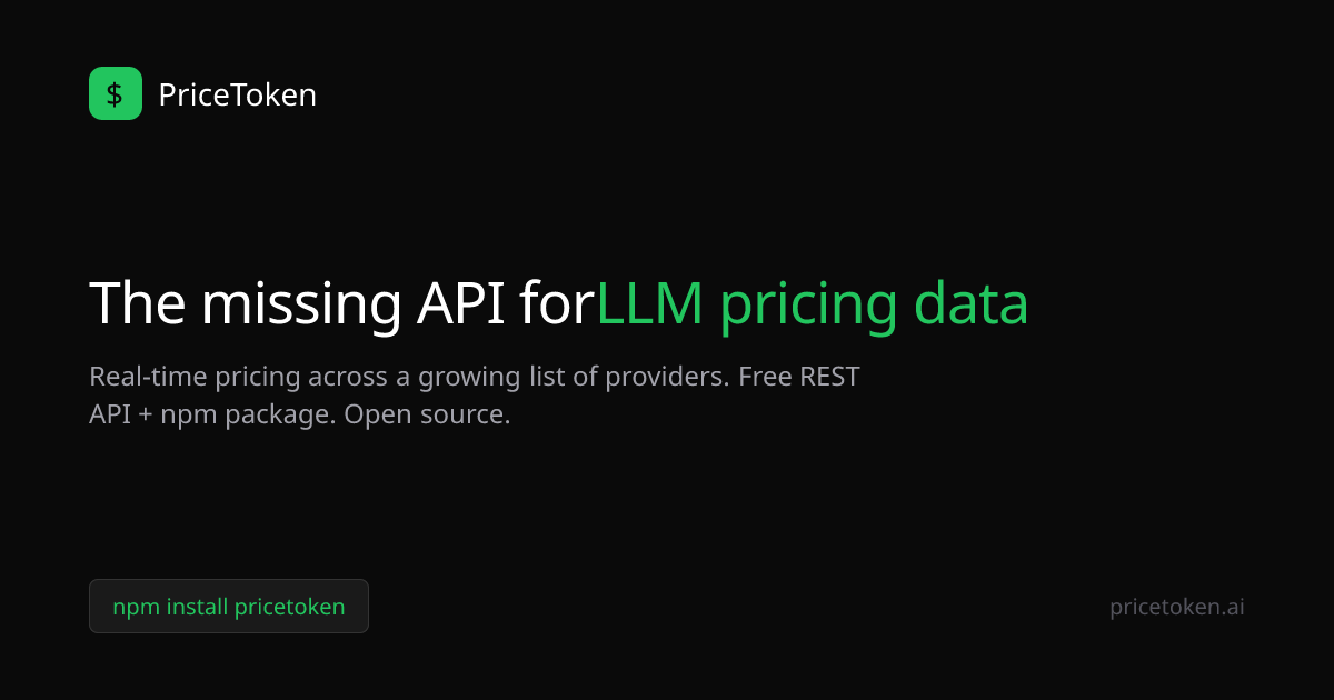 TTS AI Pricing — Compare OpenAI, Google, ElevenLabs & More | PriceToken